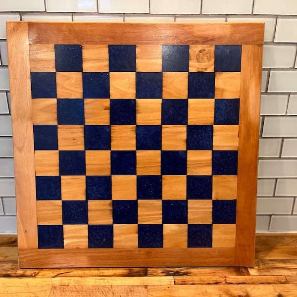 Epoxy Resin Checker Chess Board - Etsy