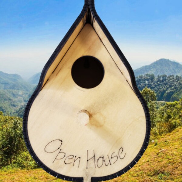 Bird House With Hinge - Etsy