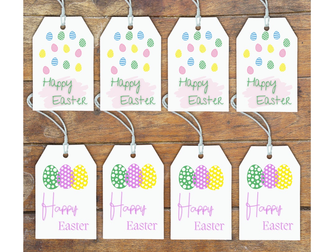 Easter Gift Tag, Printable Tag, Easter Egg Gift Tag - Etsy