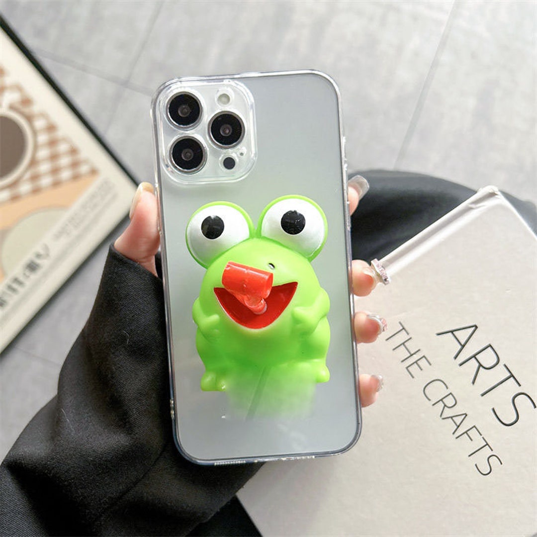 Decompression Pinch and Tongue Out Frog Cell Phone Case is Suitable for ...