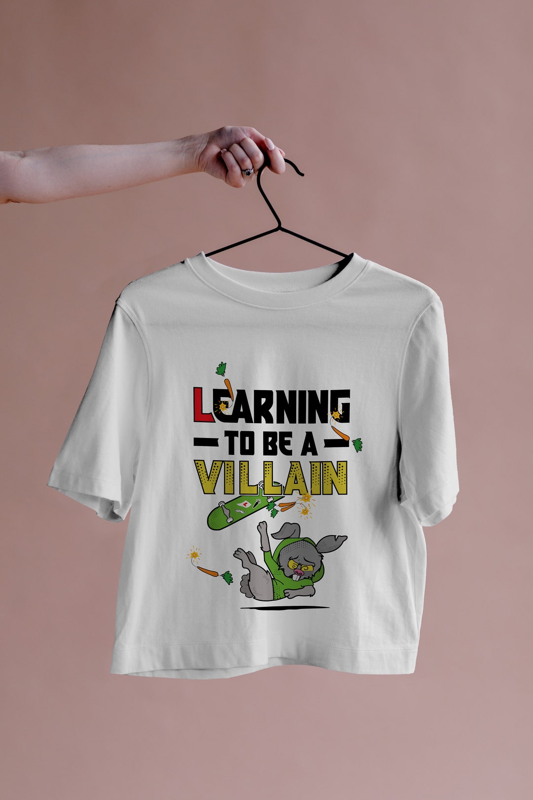 Learning to Be a Villain Grey Rabbit - Etsy