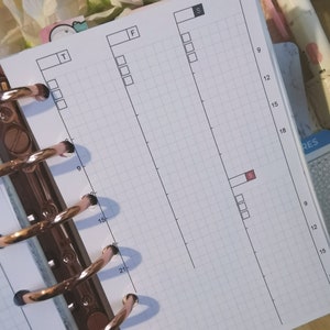 Pocket Size Printable Hobonichi Techo Style Vertical Weekly Timed for ...