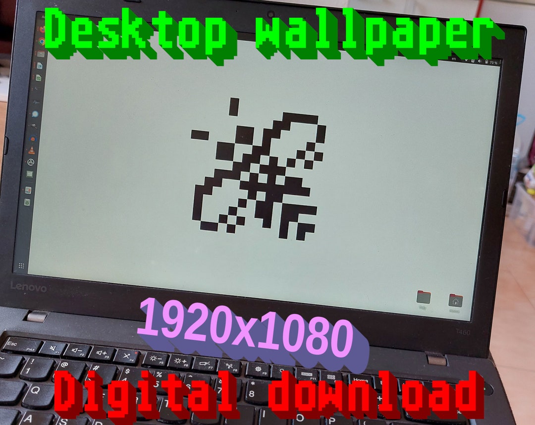 Desktop Wallpaper Background Retro Atari ST Bee Icon White - Etsy