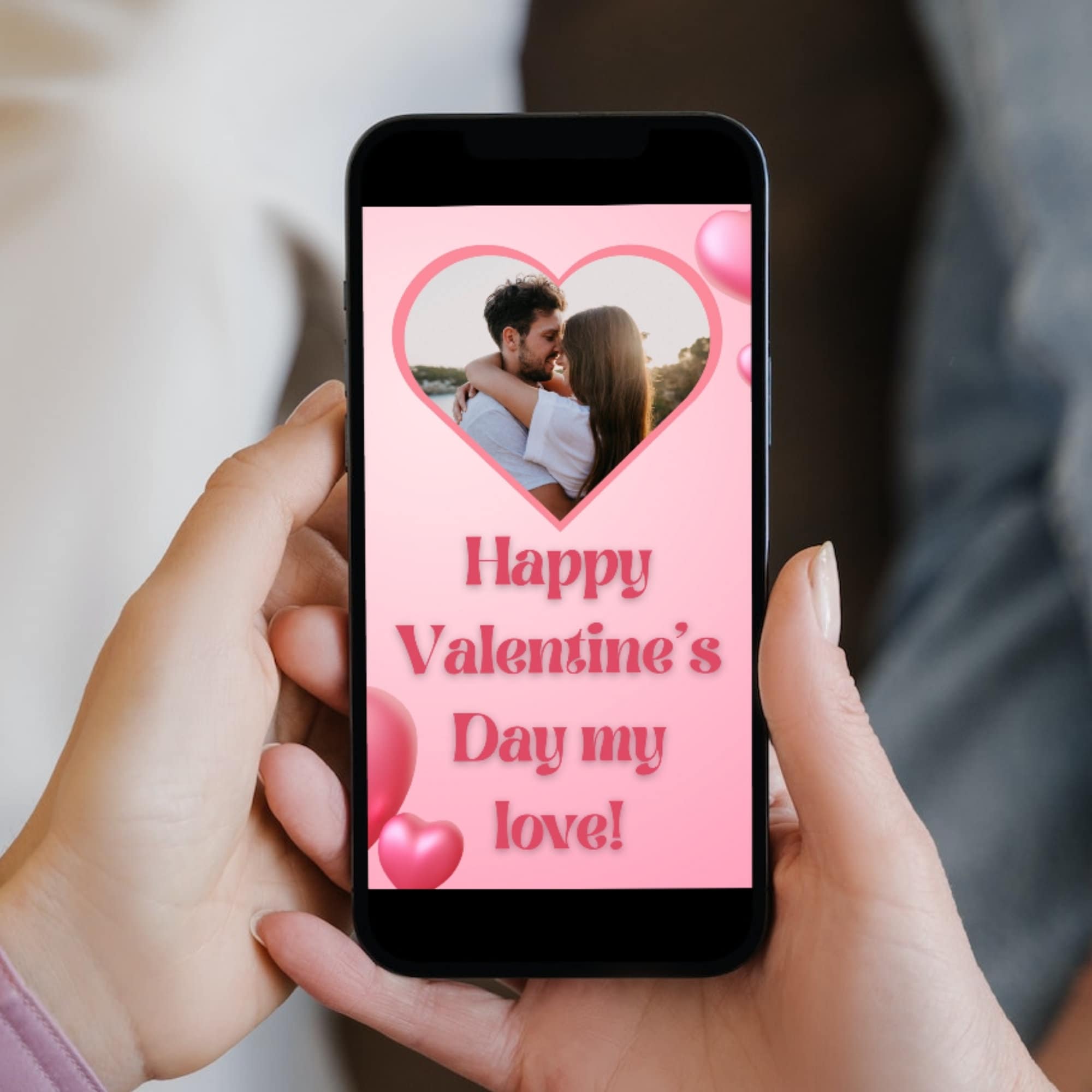 Editable Valentine's Day Greeting Card for Valentines Day Electronic ...