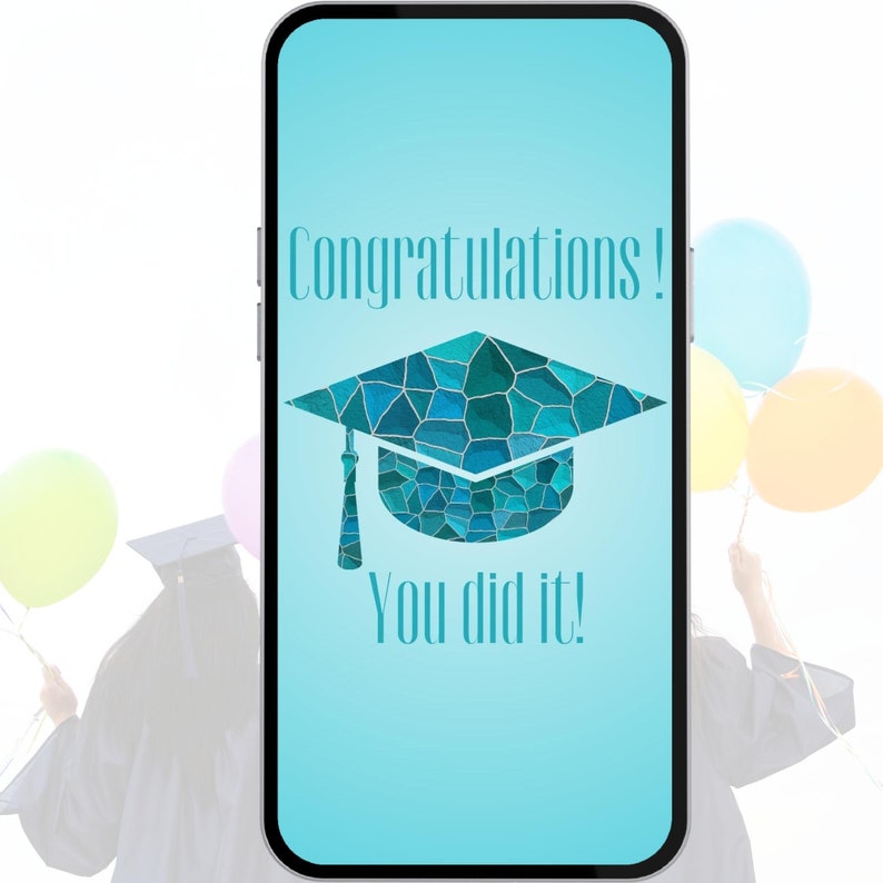 Animated Graduation E-card, Congratulations Video Message Card, Mosaic ...