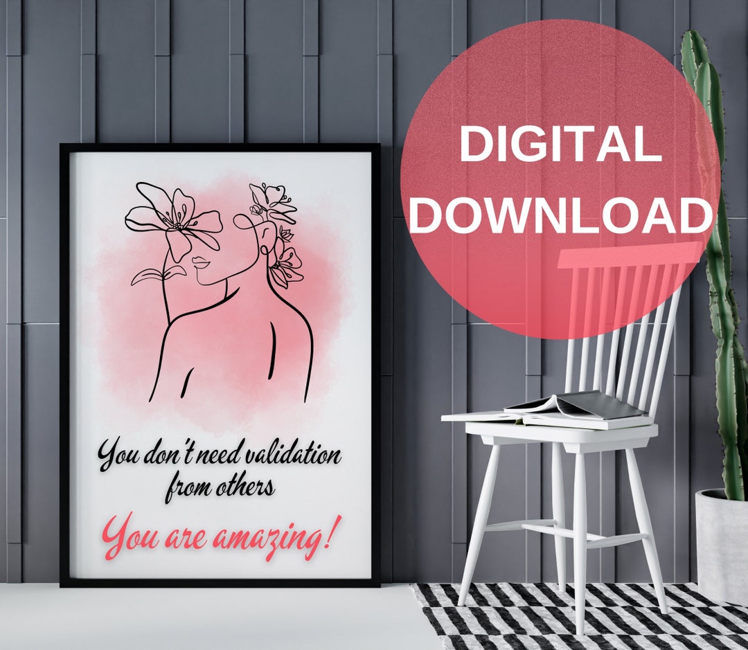 You Are Amazing Printable Inspirational Quotes Wall Art, Colorful ...