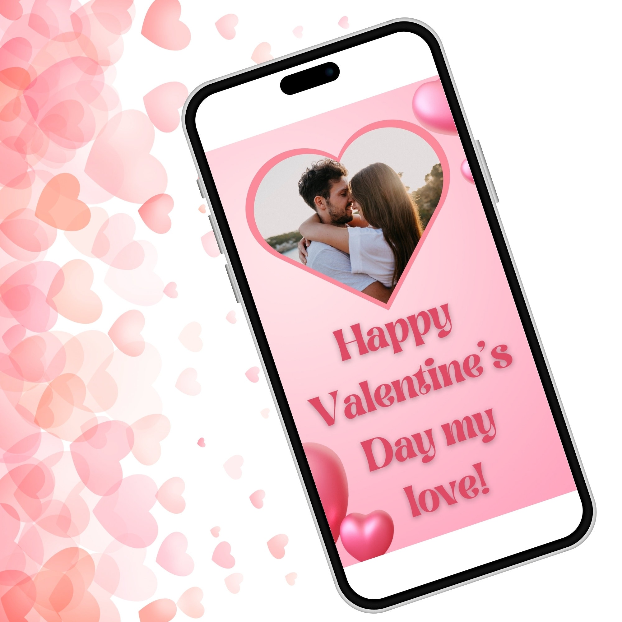 Editable Valentine's Day Greeting Card for Valentines Day Electronic ...