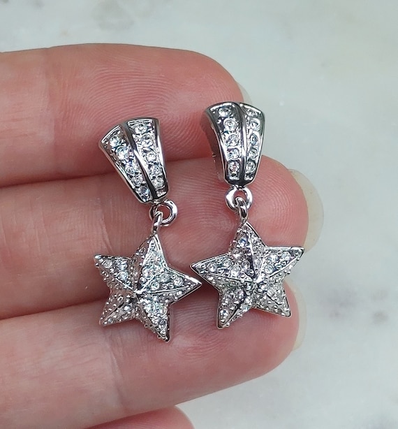 Vintage Butler Star Earrings from Fifth Avenue Collection with Swarovski Crystals and 14K Post Etsy