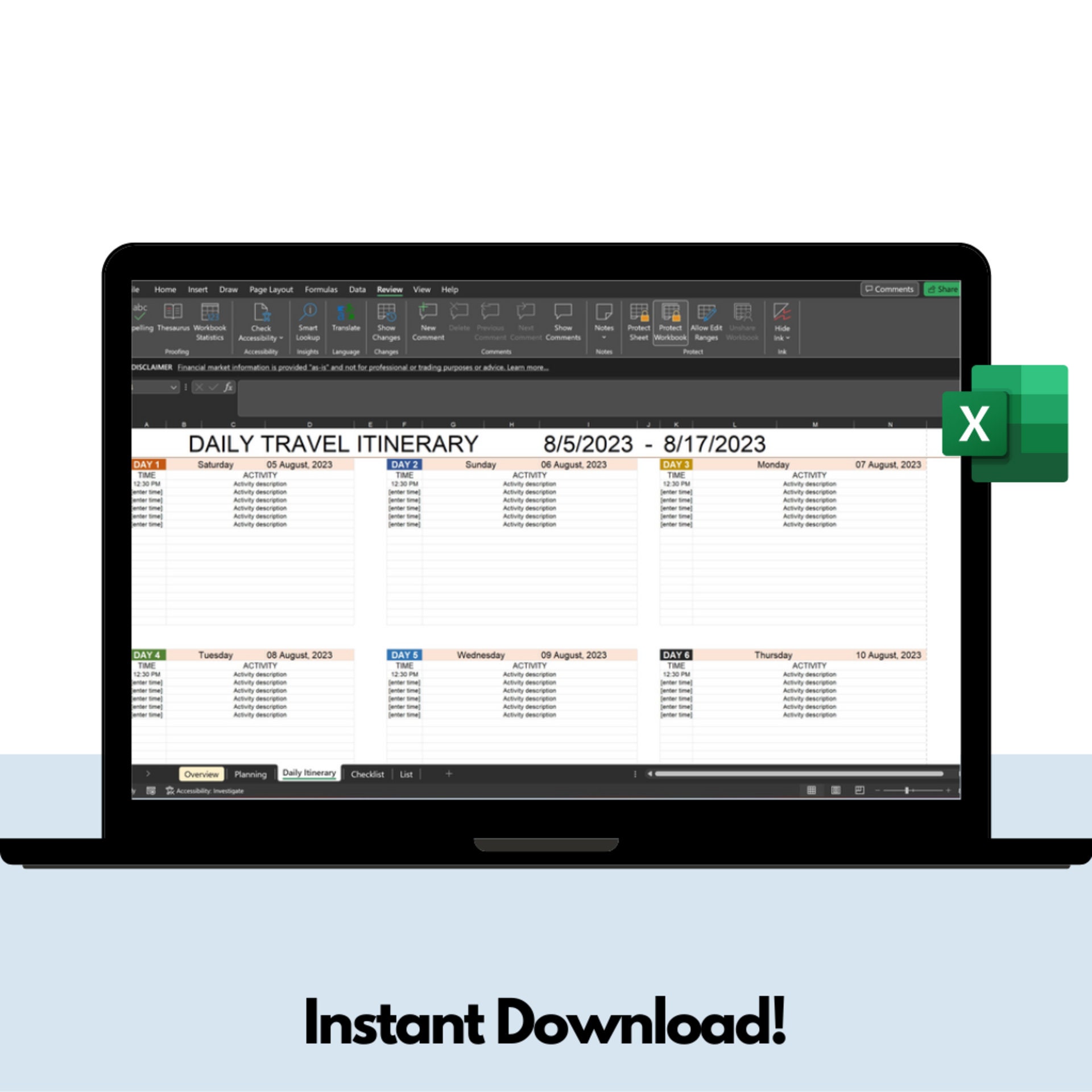 Ultimate Travel Planner Template - Dashboard | Budget Tracking ...
