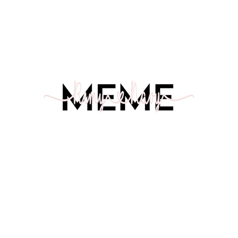 Meme Svg, Meme Split Name Frame Svg, Png File, Meme Personalized Gift ...