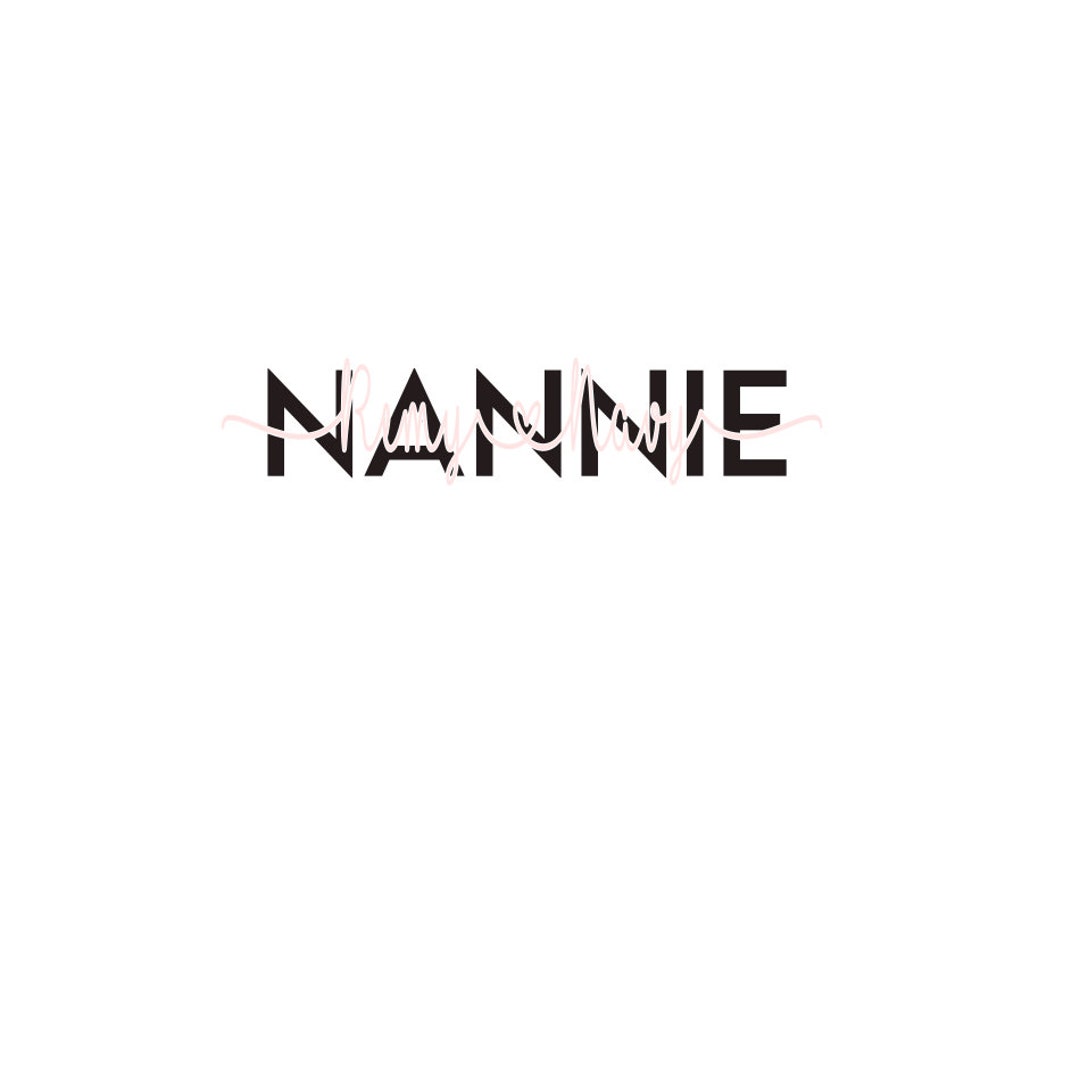 Nannie SVG, Nannie With Grandchildren Names, Nannie Birthday SVG ...