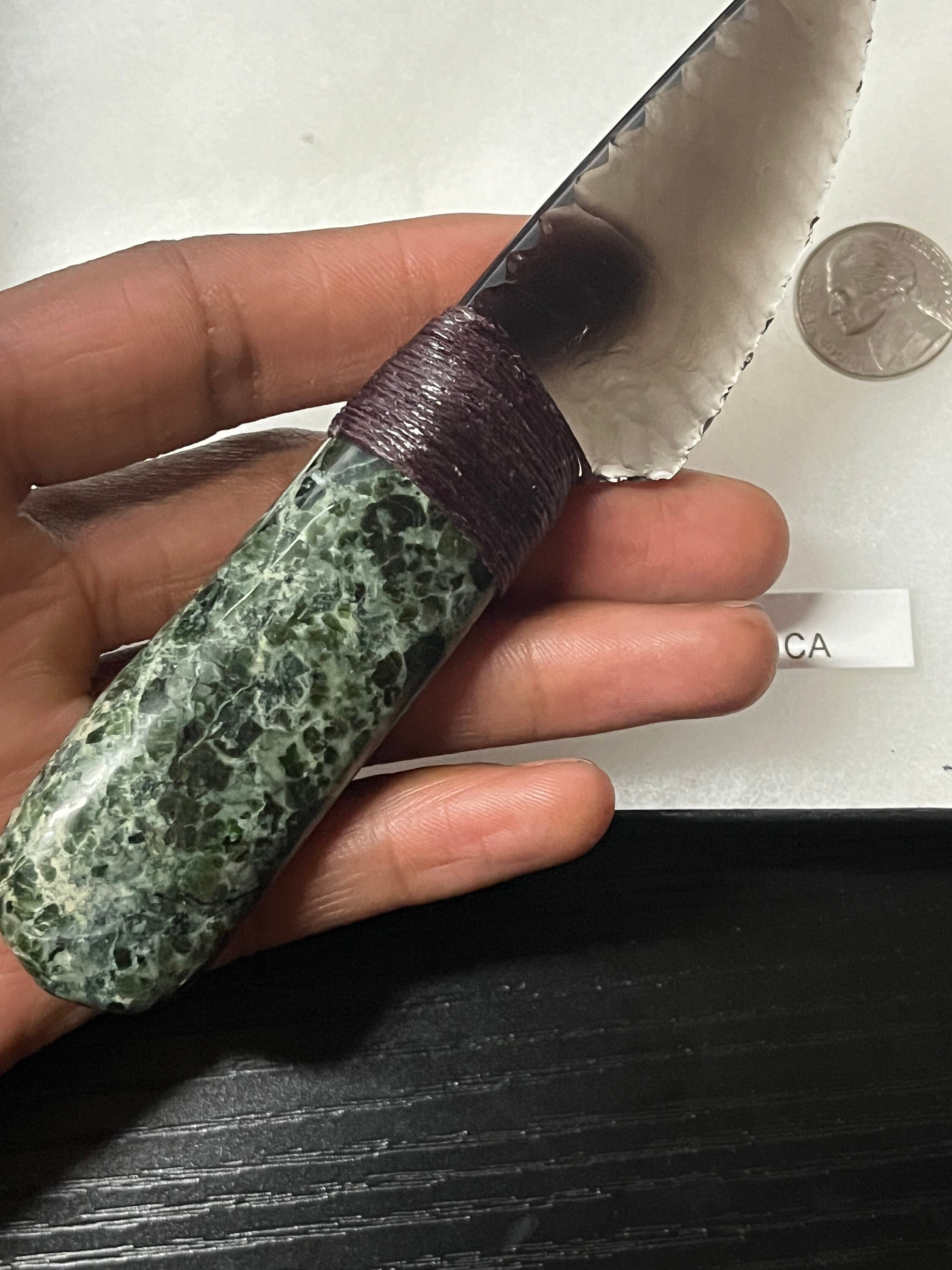 Pink Lady Obsidian Blade, Serpentine - Etsy