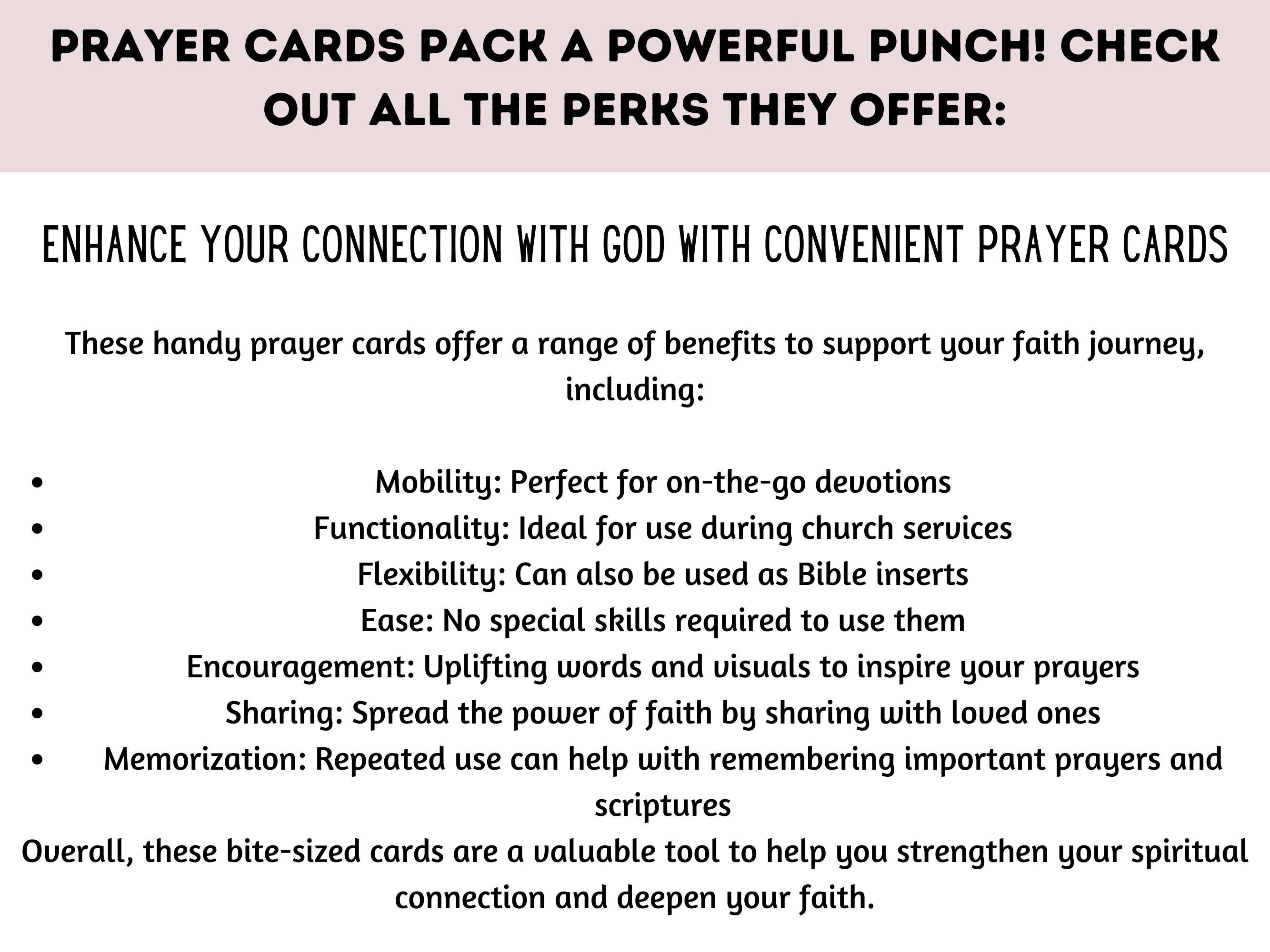 Prayer Cards PDF Printable A4 Letter Size - Etsy Australia