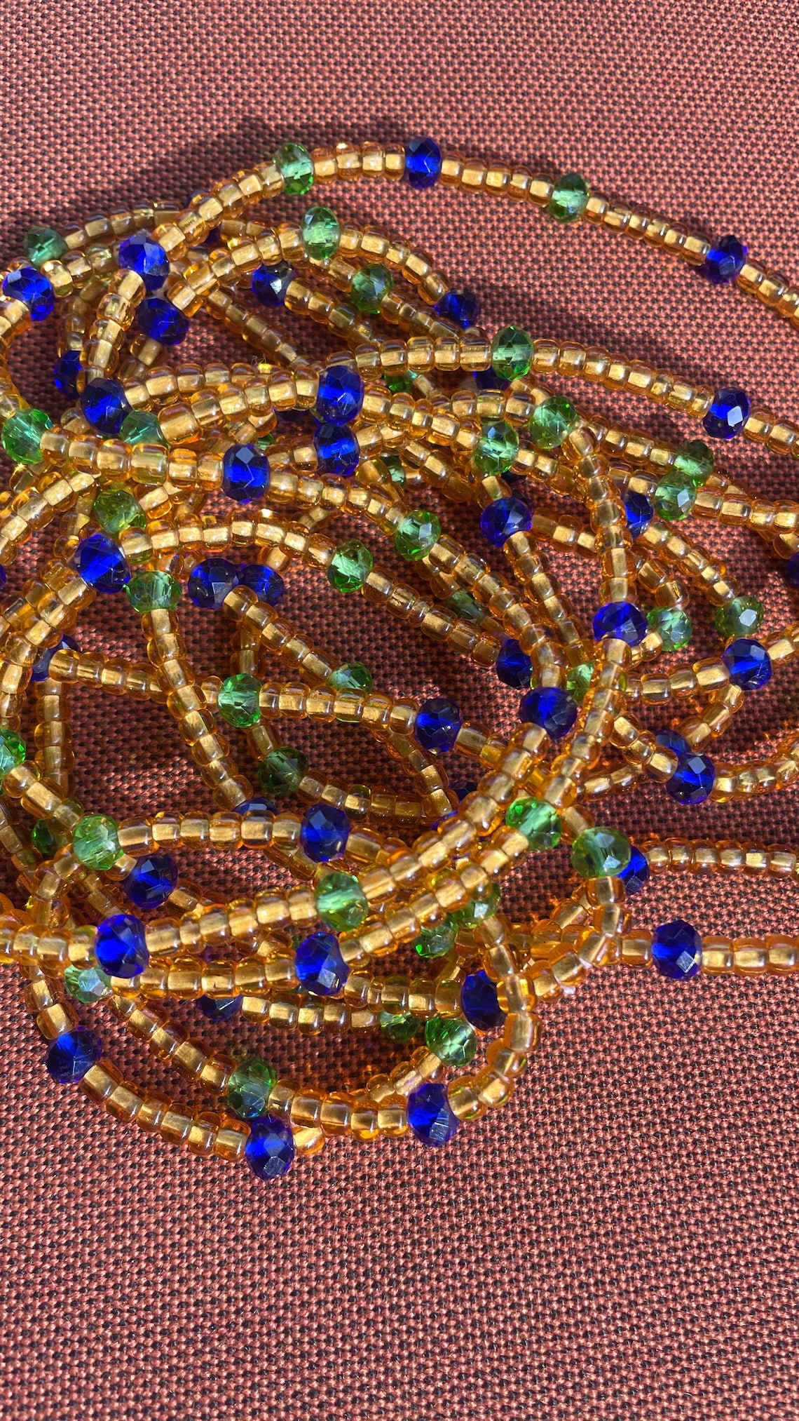 Authentic Ghana Waist Beads, Belly Beads, Tie-on Beads, Gift for Her ...