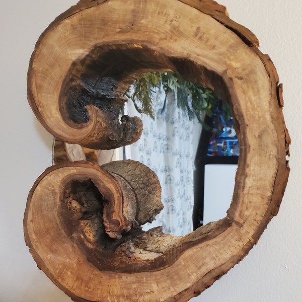 Live Edge Mirror - Etsy