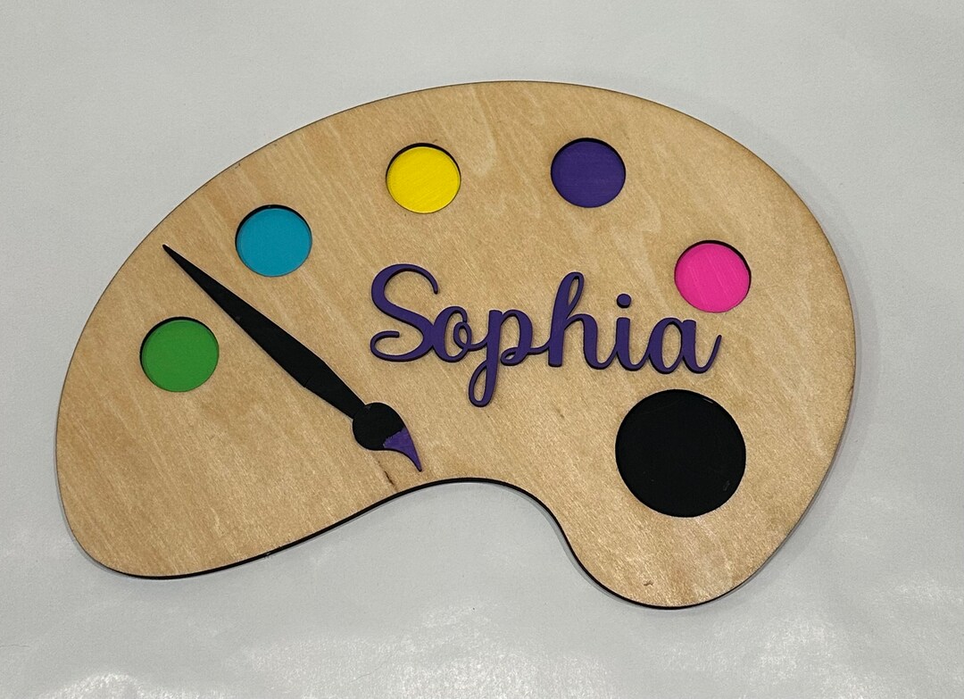 Personalized Artist Wall Plaque, Painter Sign, Artist Name, Paint ...