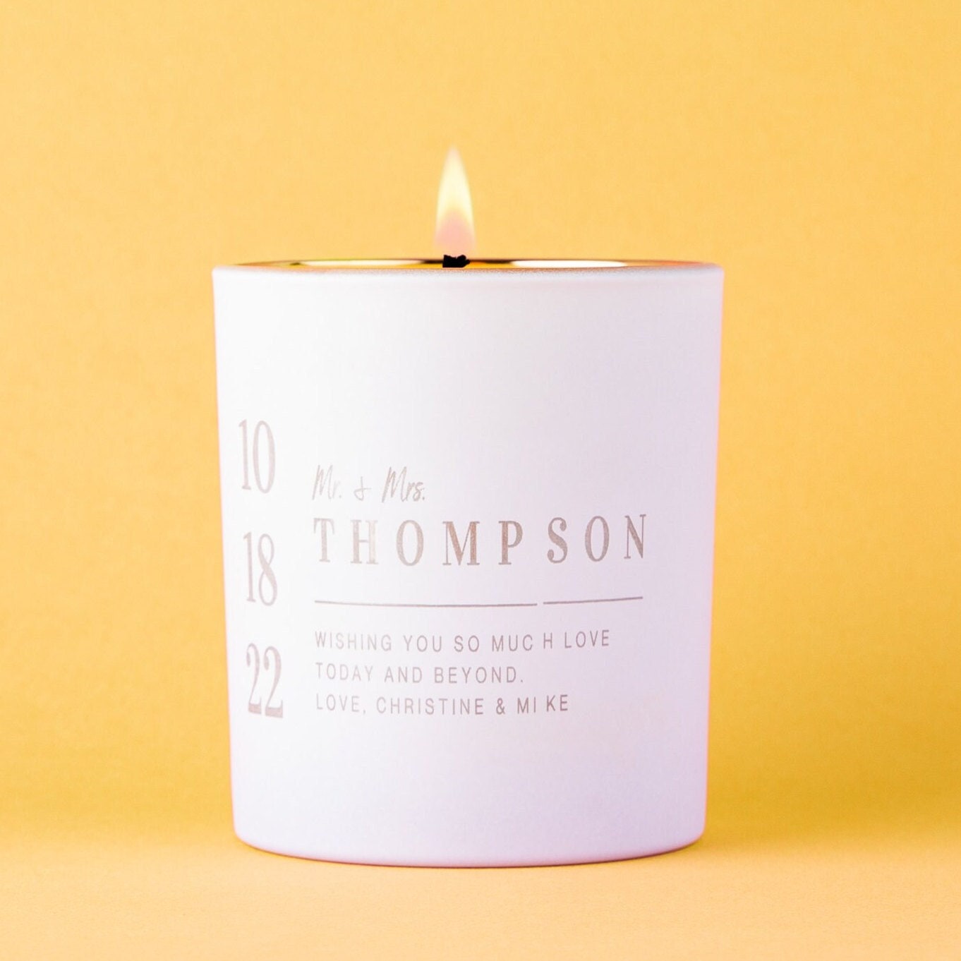 On Your Wedding Day Custom Candle | Custom Wedding Candle ...