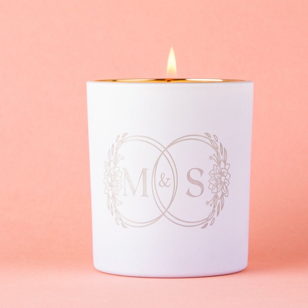 Custom Wedding, Anniversary, or Engagement Candle | Anniversary Candle ...