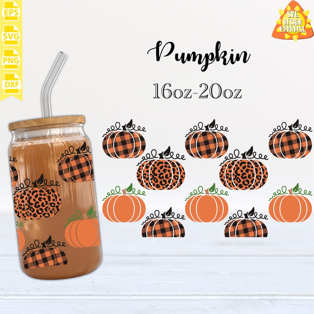 16oz Pumpkin Libbey Glass 20oz Halloween Libbey Cup Pumpkin - Etsy