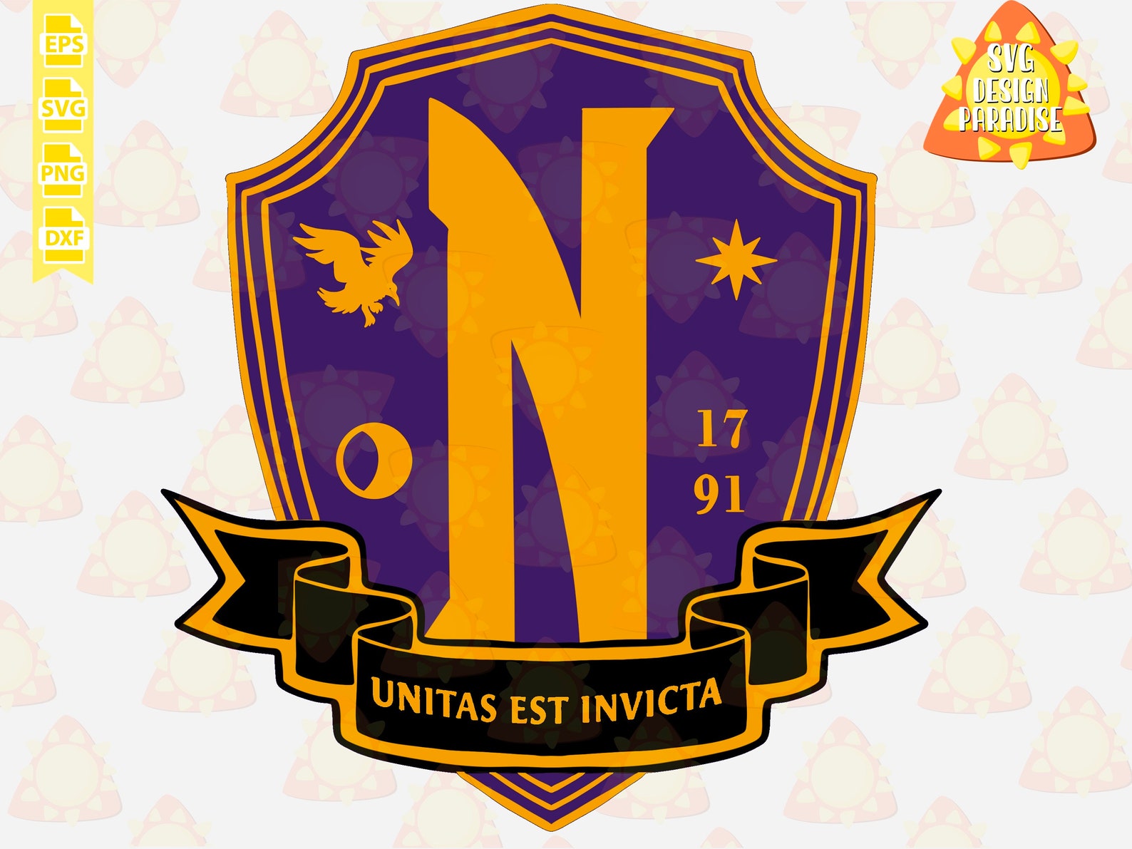 Nevermore Academy Logo Wednesday Addams Familynevermore - Etsy