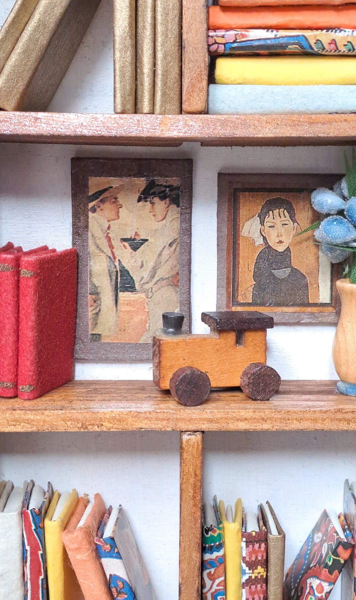 Micro Miniature Wooden Bookcases - Etsy