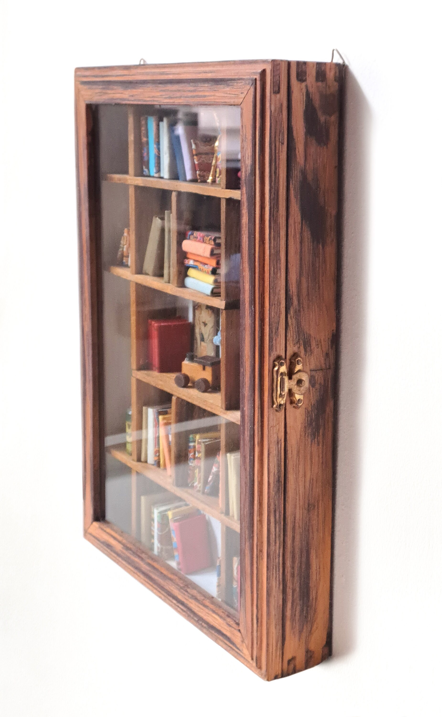 Micro Miniature Wooden Bookcases - Etsy