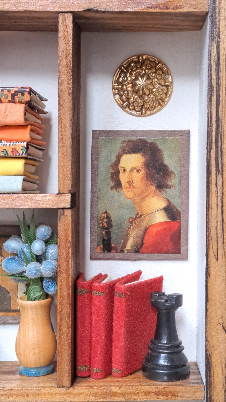 Micro Miniature Wooden Bookcases - Etsy
