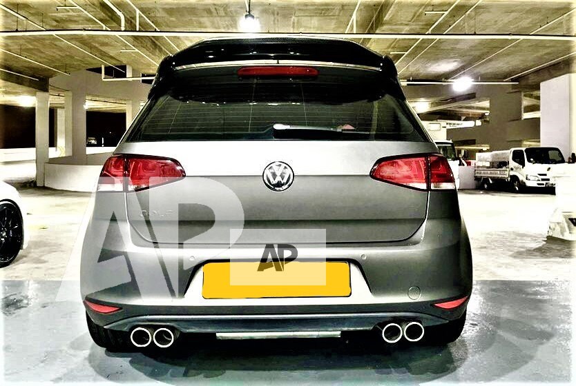 VW Golf R GTD GTI Aspec Style Gloss Black Boot Spoiler MK7 MK7.5 Uk ...
