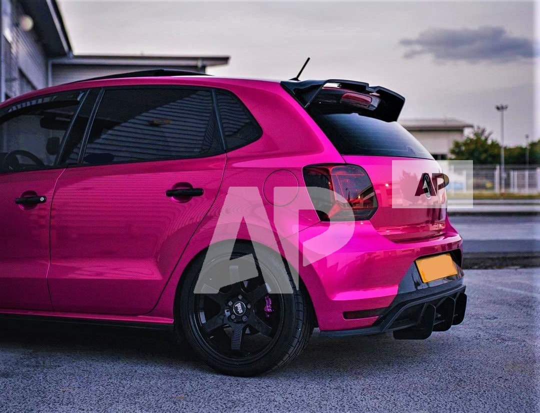 VW Polo MK5 6R 6C GTI R Oettinger Style Gloss Black Boot Spoiler 2009 ...