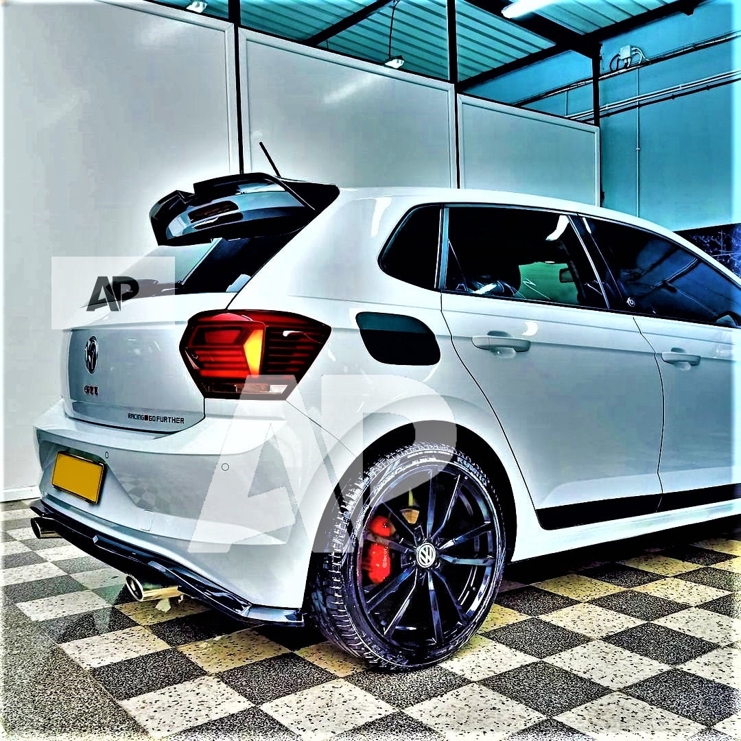 VW Polo MK6 AW GTI R Oettinger Style Gloss Black Boot Spoiler 2018 ...