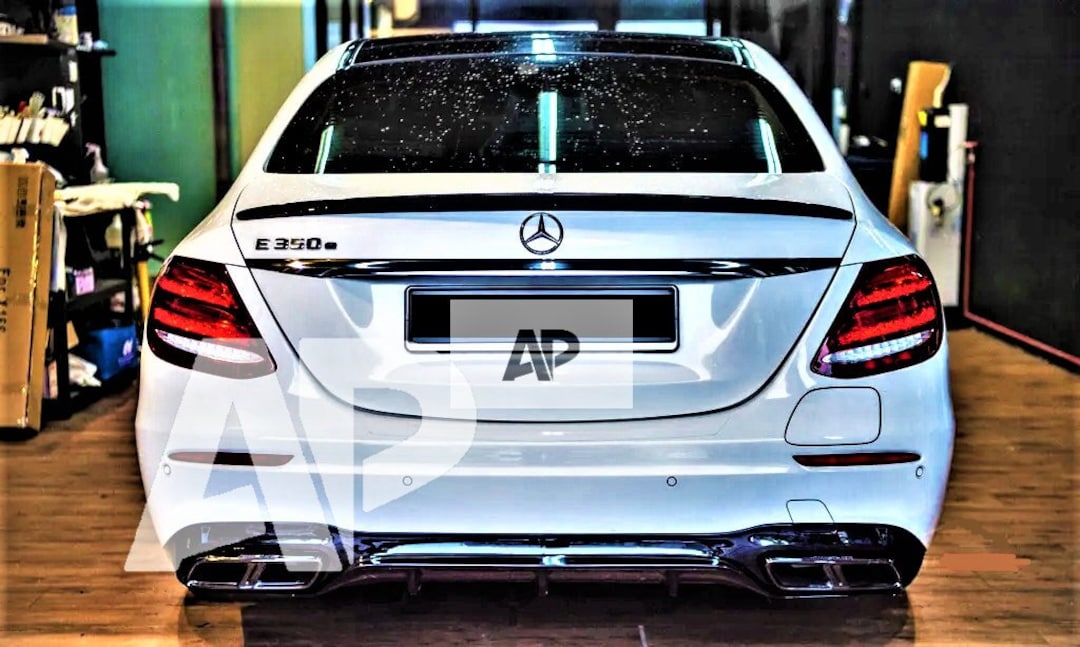 Mercedes E Class 'E63S AMG Style' W213 Gloss Black Boot Lip Spoiler ...