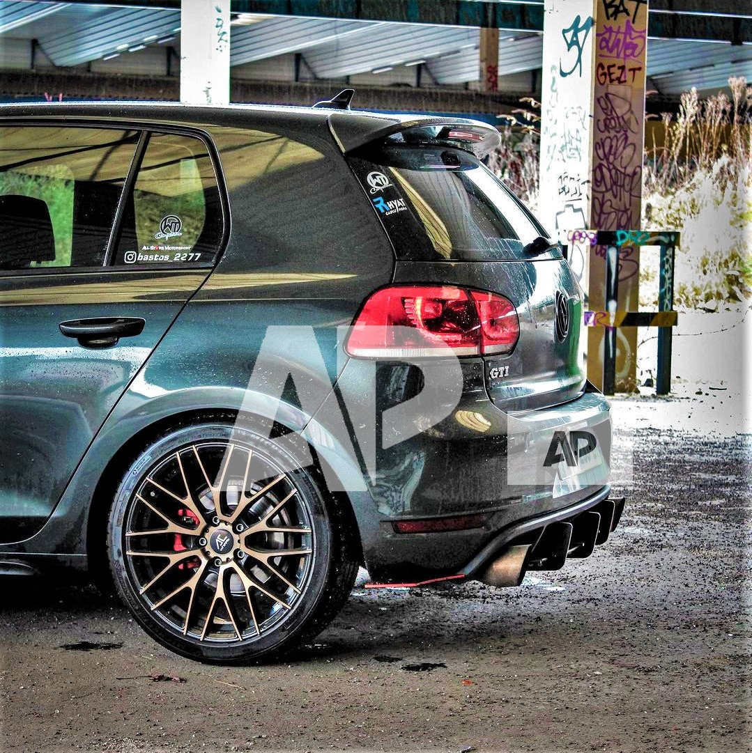 VW Golf GTI MK6 Rear Blade Style Diffuser & Side Splitters 2008-2013 ...