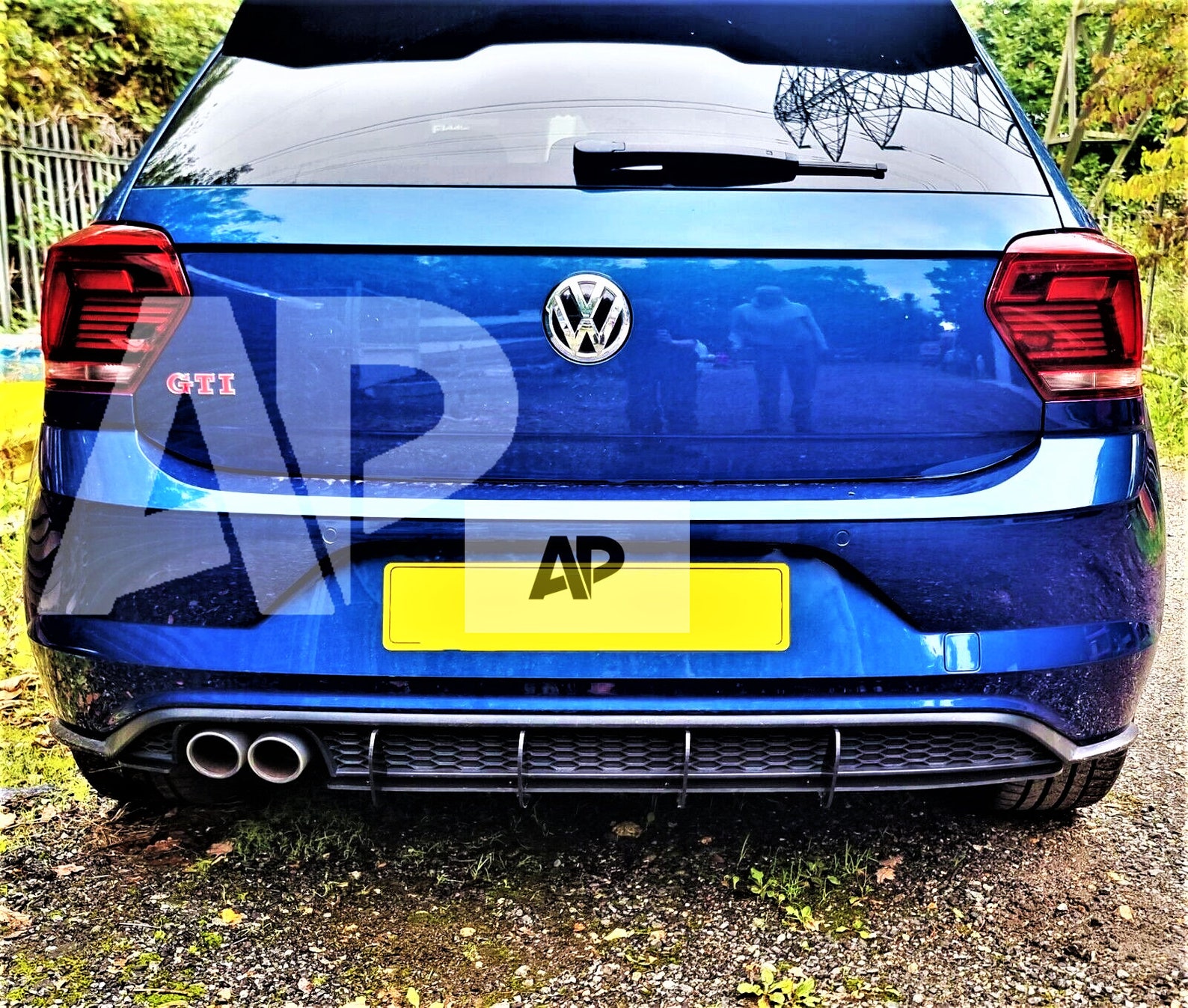 VW Volkswagen Polo MK6 GTI AW Rear Blade Diffuser 2018 / Rear Spoiler ...