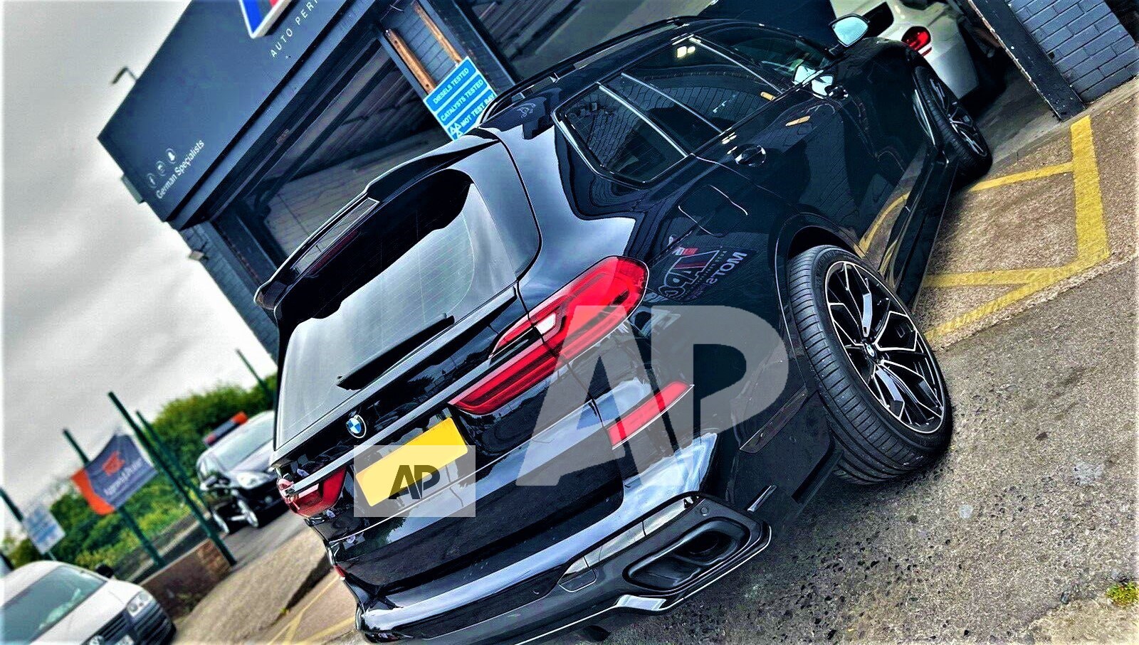 BMW M Sport Performance X7 G07 X7M SUV Gloss Black Rear Roof Spoiler ...