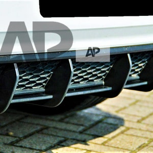 VW Volkswagen Polo MK6 GTI AW Rear Blade Diffuser 2018 / Rear Spoiler ...
