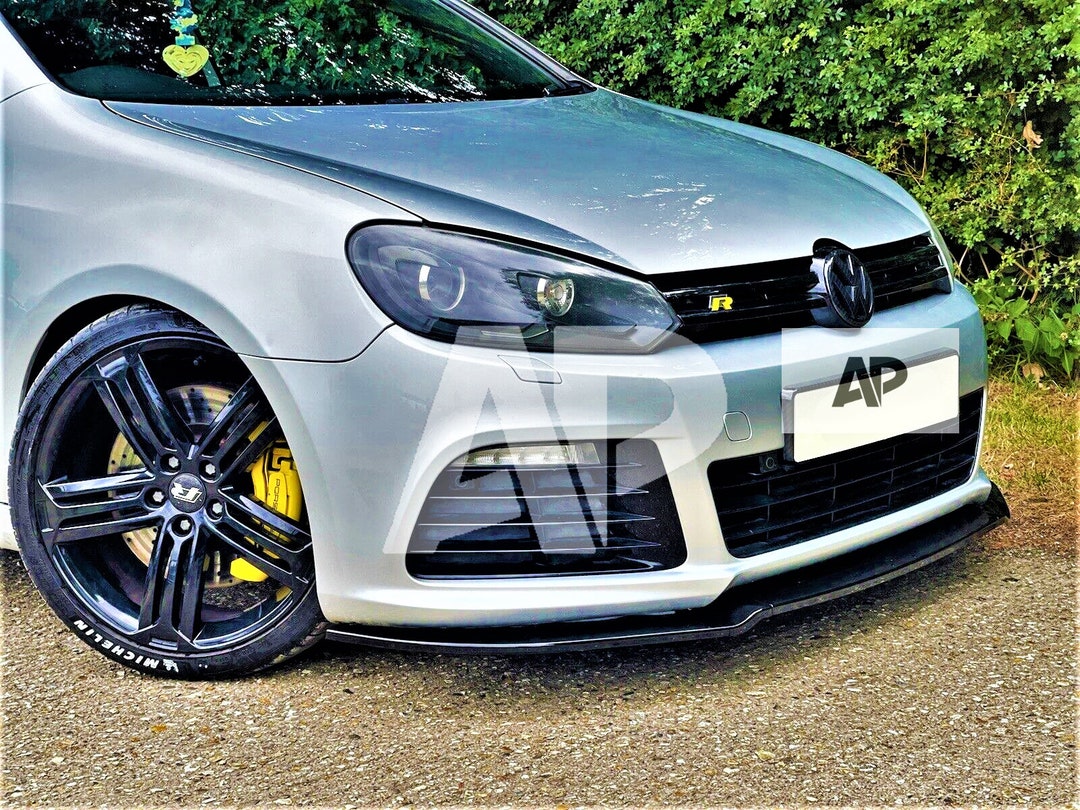 VW Golf MK6 R20 R Carbon Fibre Front Splitter Spoiler Lip Body Kit 2008 ...