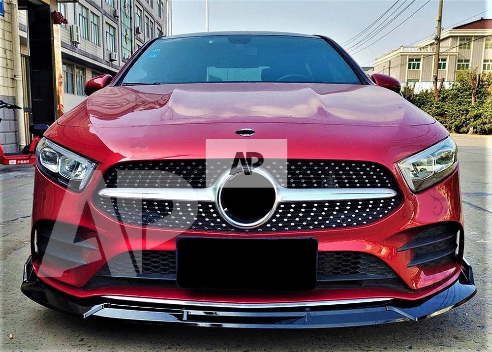 Mercedes 'A35 A45 AMG Brabus Style' A Class W177 V177 Front Splitter ...