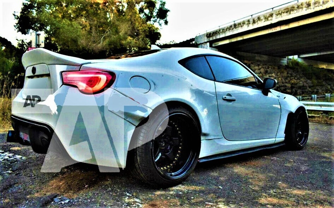 Toyota GT86 Subaru BRZ Gloss Black High Kick Ducktail Boot Spoiler Wing ...