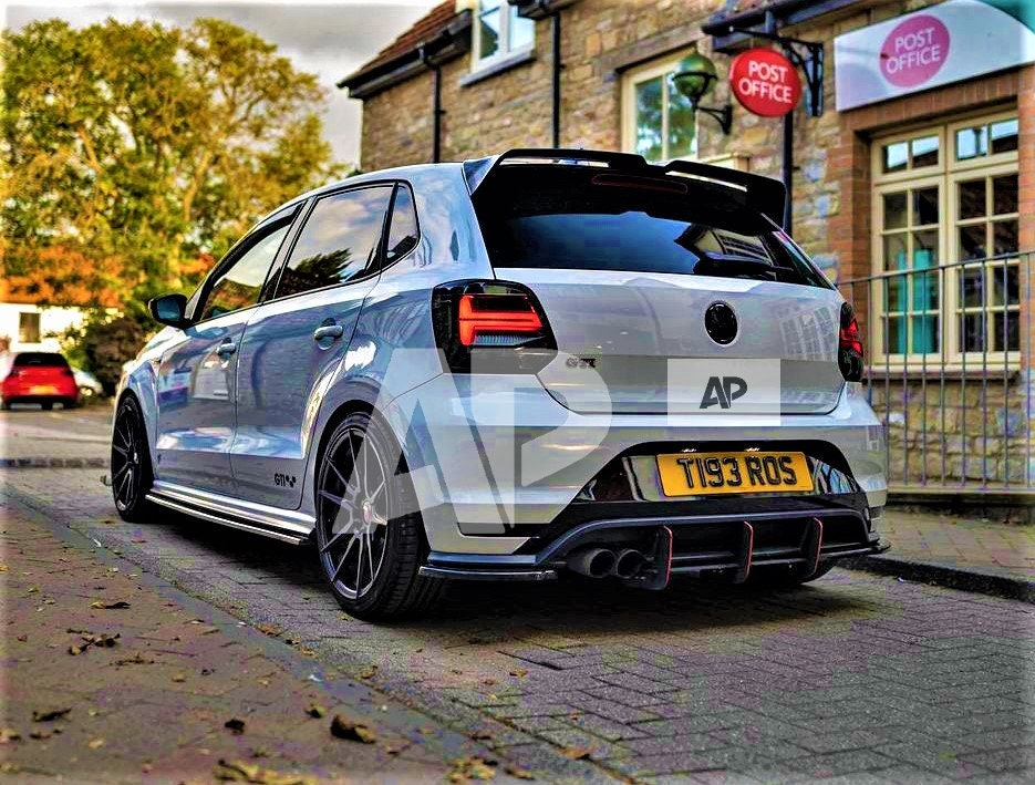VW Polo MK5 6R 6C GTI R Oettinger Style Gloss Black Boot Spoiler 2009 ...