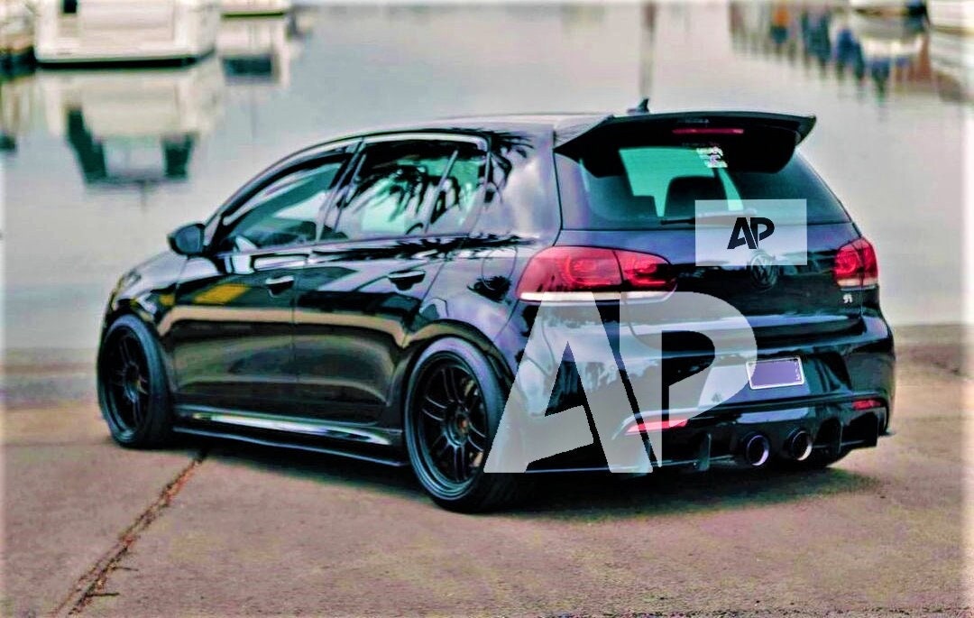 VW Golf MK6 GTD GTI R20 R Gloss Black Boot Roof Spoiler 2008-2013 Uk ...