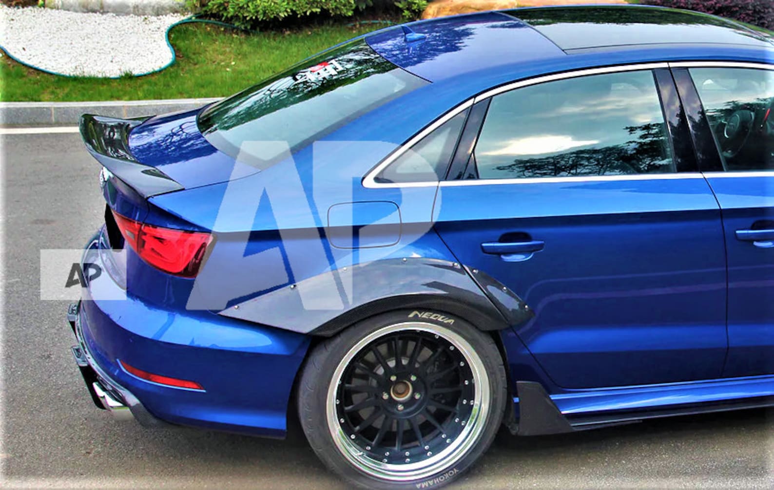 Audi A3 S3 RS3 8V Saloon Carbon Fibre High Kick Ducktail Boot Spoiler ...