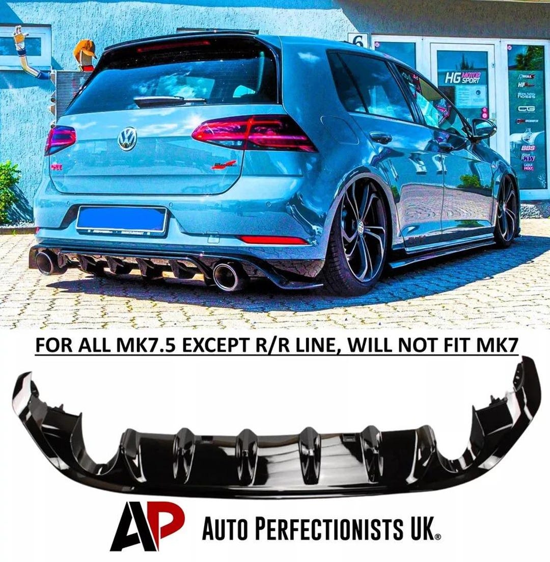 VW Golf Gti Gtd Tsi TDI MK7.5 TCR Style Diffuser Spoiler Body Kit - Etsy UK