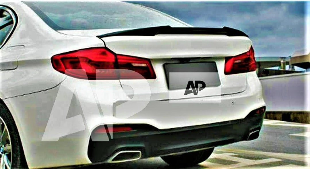 BMW M Sport' 5 Series M5 G30 F90 Gloss Black M4 Style Boot Lip Spoiler ...