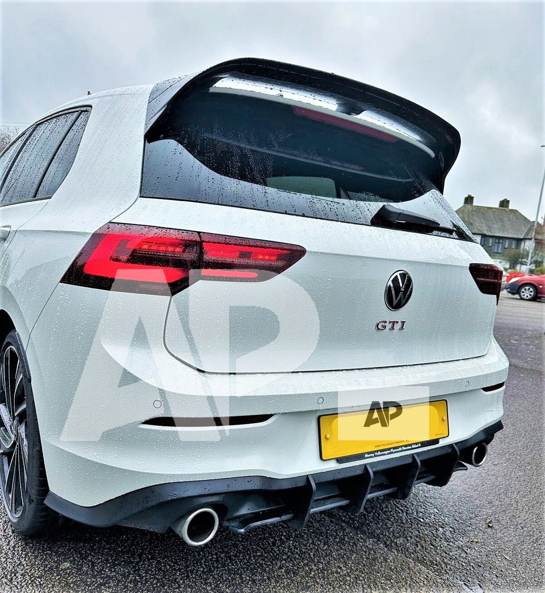VW Golf MK8 GTI Rear Blade Diffuser & Side Splitters Spoiler Body Kit ...
