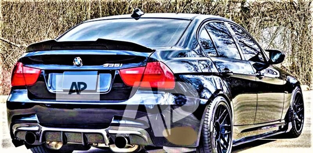 BMW M Sport 3 Series E90 Carbon Fibre High Kick PSM Ducktail Spoiler ...