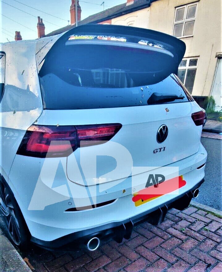 VW Golf MK8 R Line Rear Blade Diffuser & Side Splitters With - Etsy