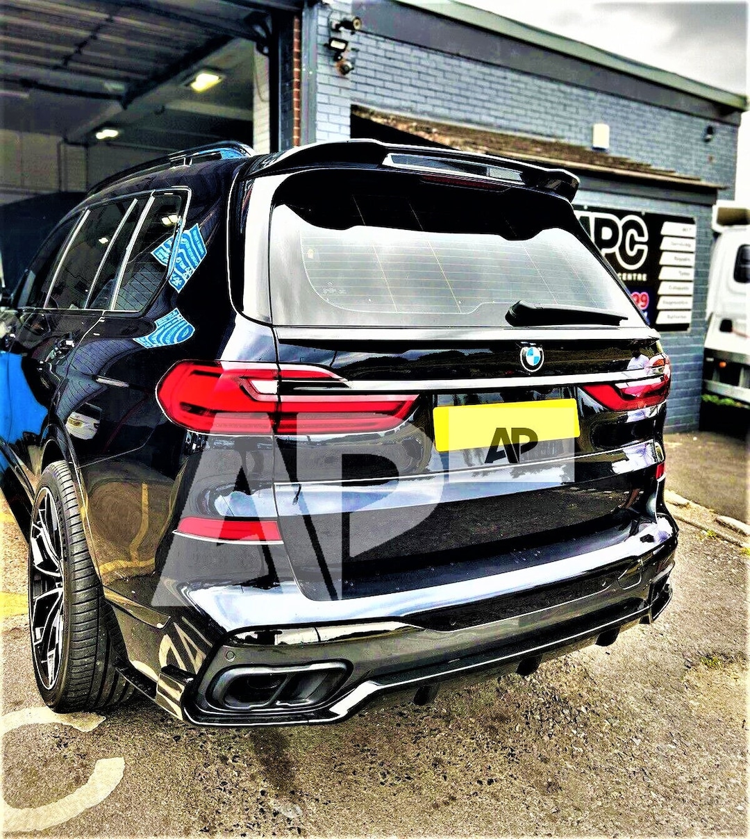 BMW M Sport Performance X7 G07 X7M SUV Gloss Black Rear Roof Spoiler ...
