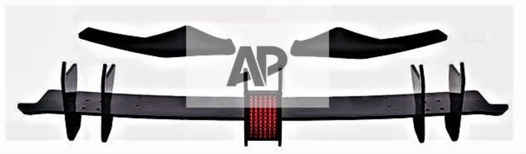 VW Golf MK8 R Line Rear Blade Diffuser & Side Splitters With F1 Lamp ...