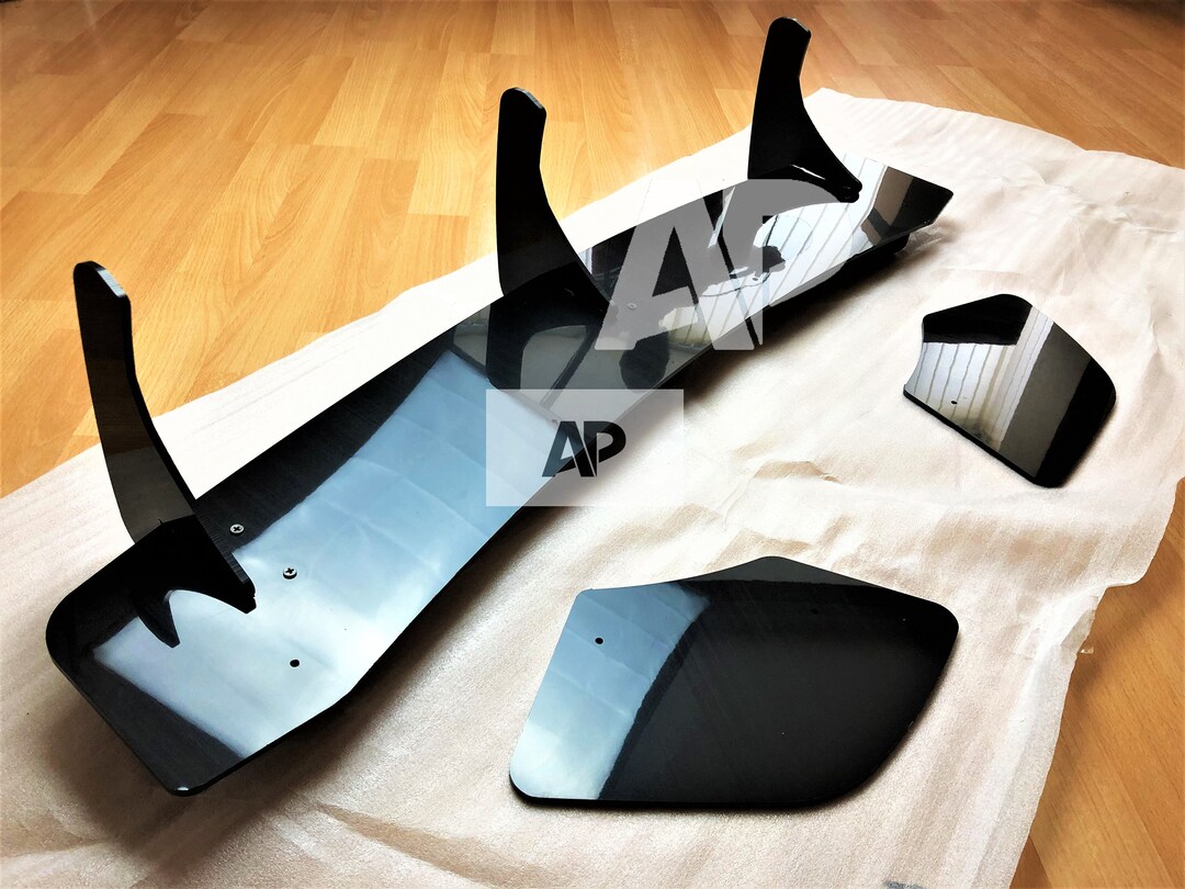 VW Scirocco R Rear Blade Style Diffuser & Rear Side Splitters 2008-2017 ...