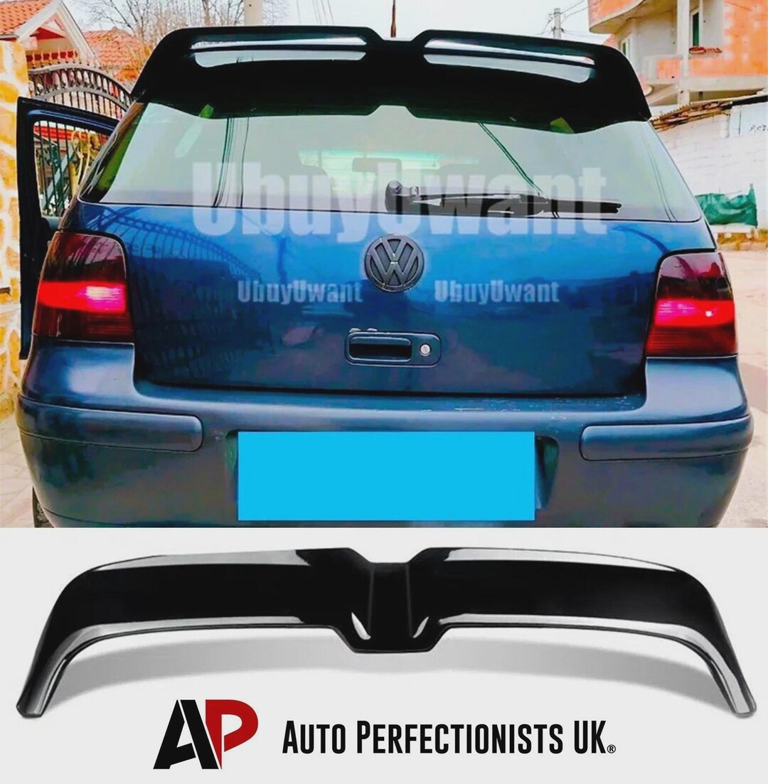VW Golf MK4 GTI R32 R Oettinger Style Gloss Black Rear Roof Spoiler ...